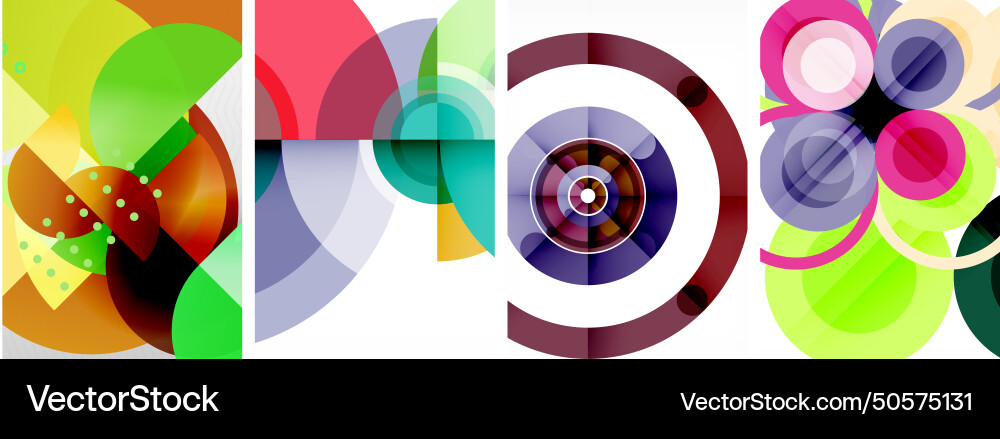 World of geometric elegance with abstract circle Vector Image