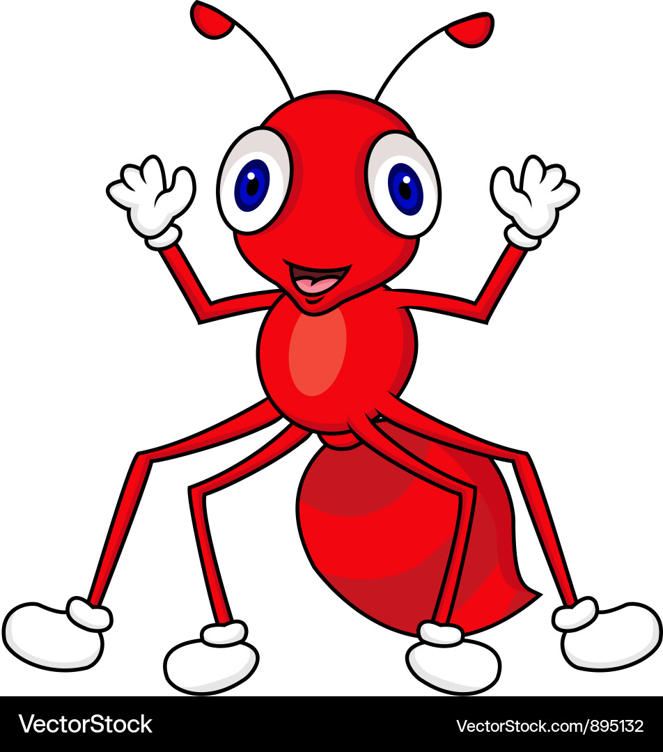 Ant cartoon Royalty Free Vector Image - VectorStock