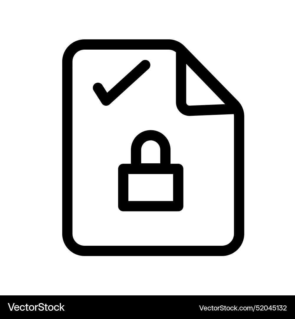 Data protection icon design in filled and Vector Image