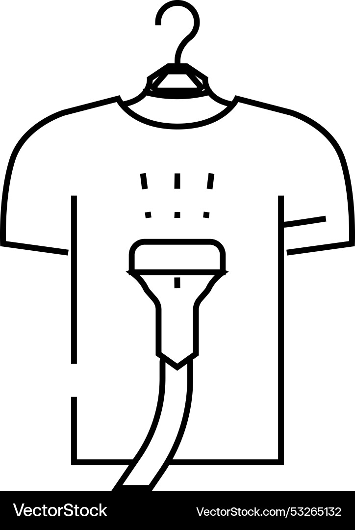 Dry cleaning line icon Royalty Free Vector Image