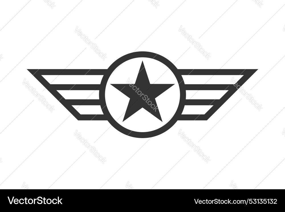 Military badge Royalty Free Vector Image - VectorStock