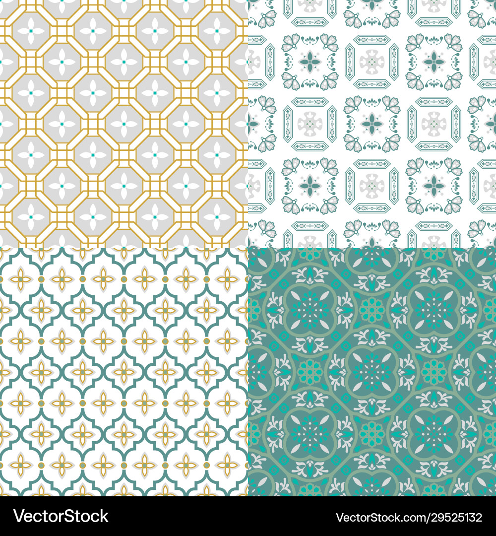 Moroccan Islamic Seamless Pattern Royalty Free Vector Image