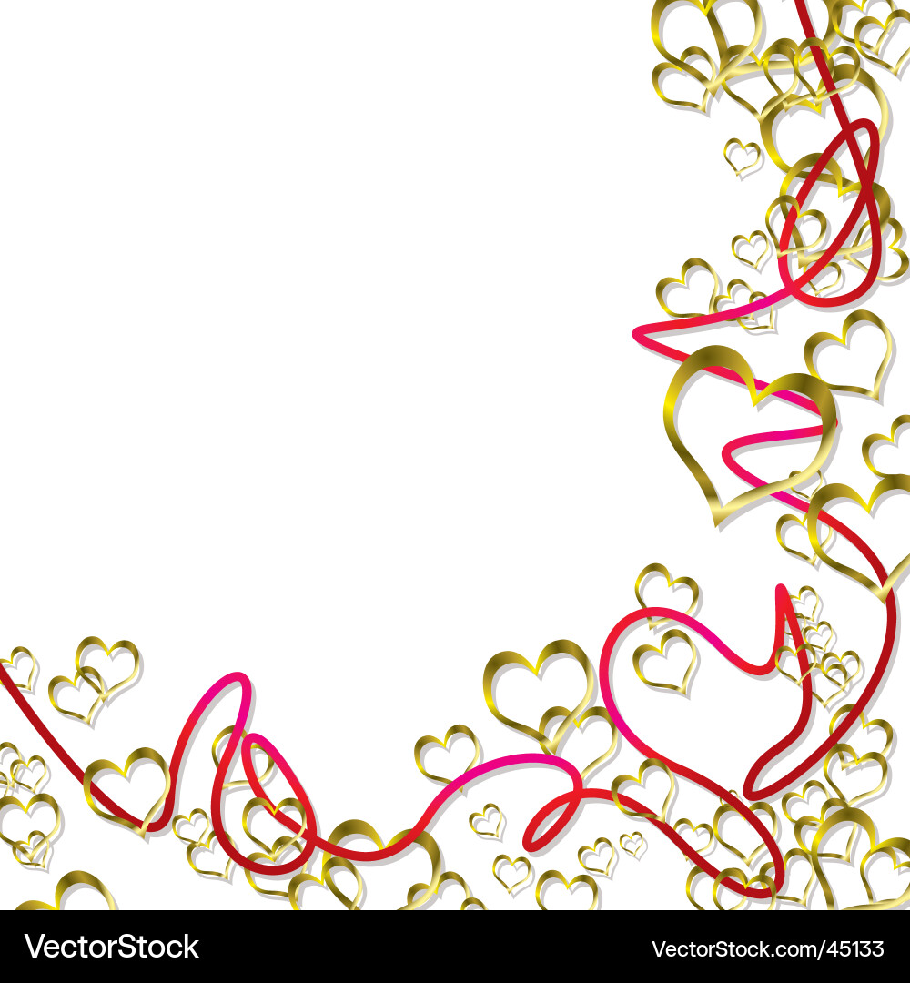 Vector Heart Border Design