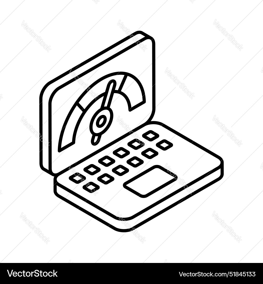 Laptop optimization Royalty Free Vector Image - VectorStock