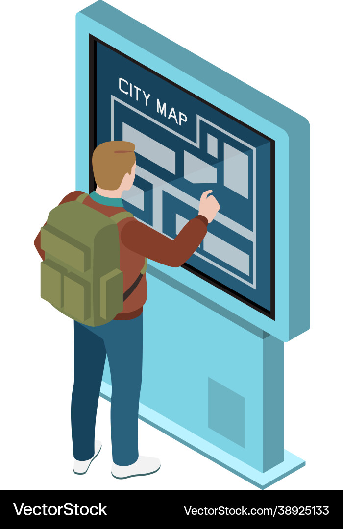 Touch screen interface Royalty Free Vector Image