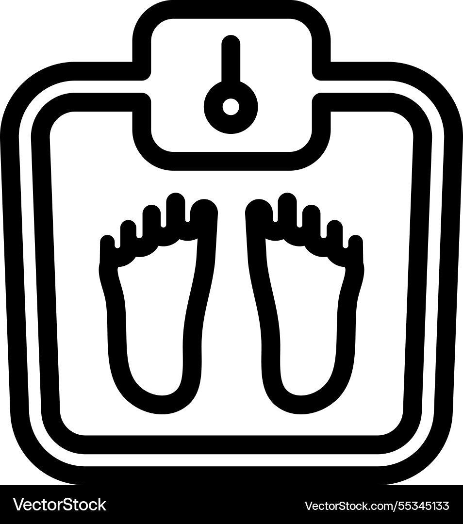 Weight scale icon Royalty Free Vector Image - VectorStock