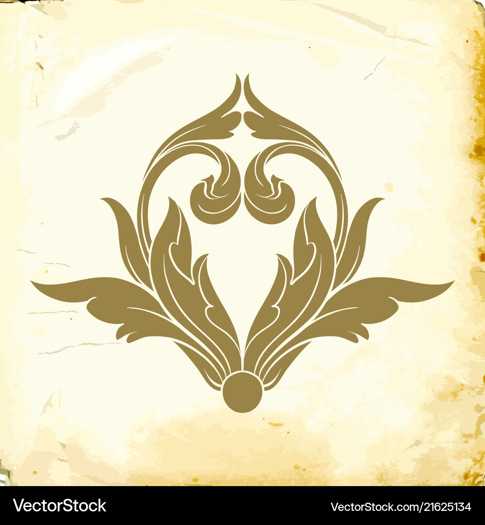 Baroque of vintage elements for design Royalty Free Vector