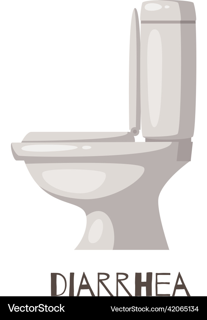 Cartoon Diarrhea Symptoms Royalty Free Vector Image