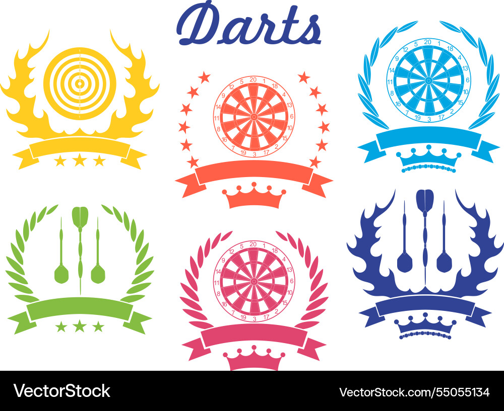 Darts Royalty Free Vector Image - VectorStock