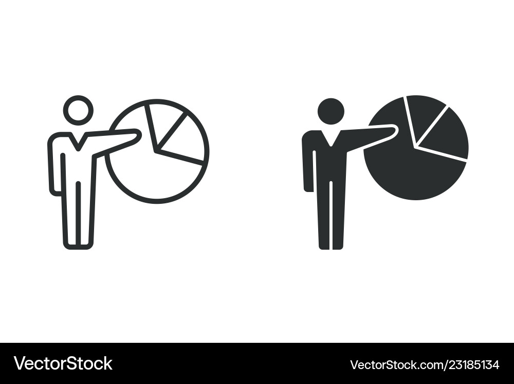 Management consulting icon for graphic Royalty Free Vector