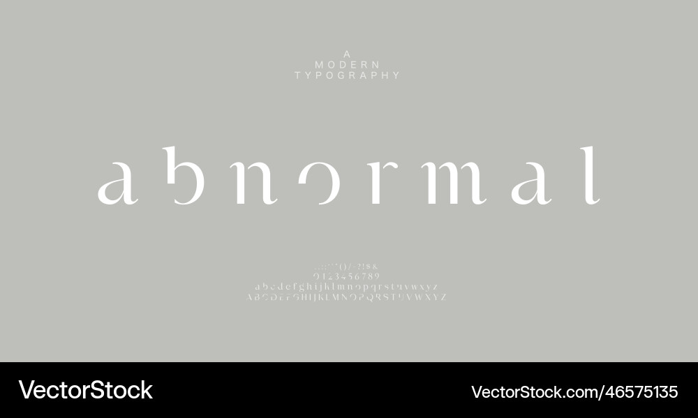 Creative modern logo alphabet font abstract Vector Image