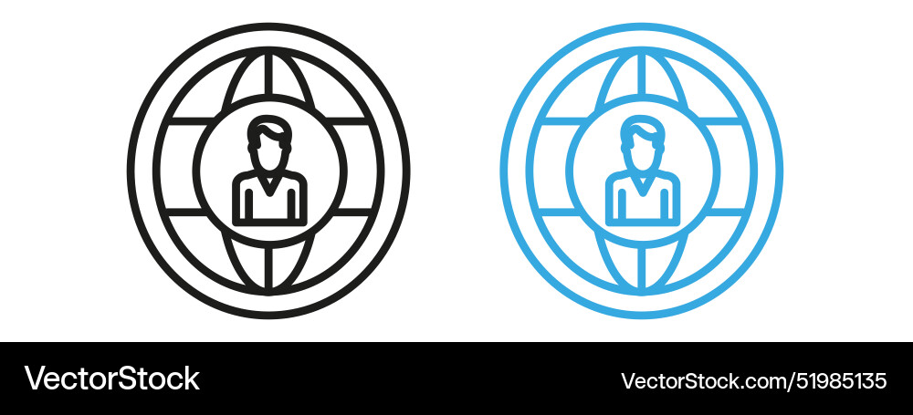 Leadership icon depicting executive management Vector Image