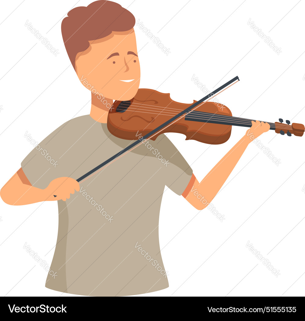 Musician playing violin classical music instrument