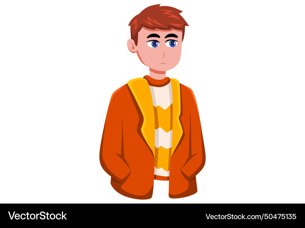 Young man character design Royalty Free Vector Image