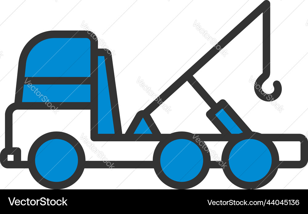 Car towing truck icon Royalty Free Vector Image