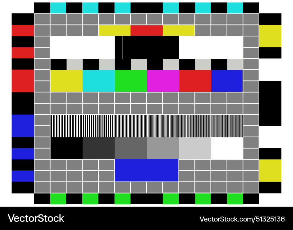 Elektronisches Testmuster eins Lizenzfreies Vektorbild