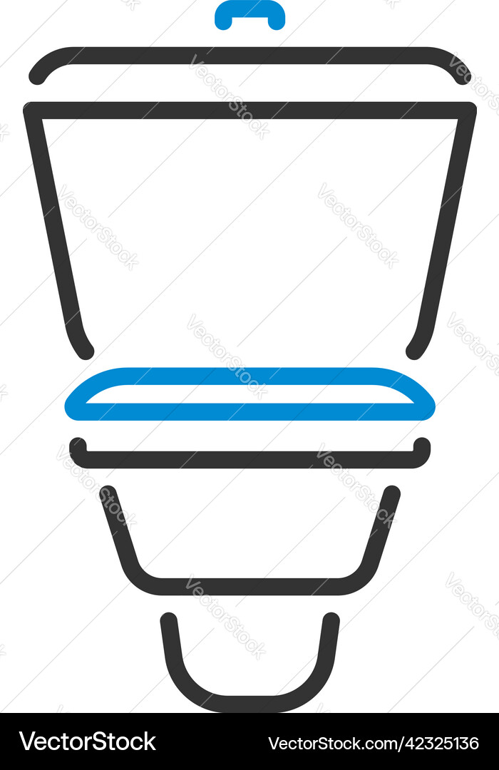 Toilet bowl icon Royalty Free Vector Image - VectorStock