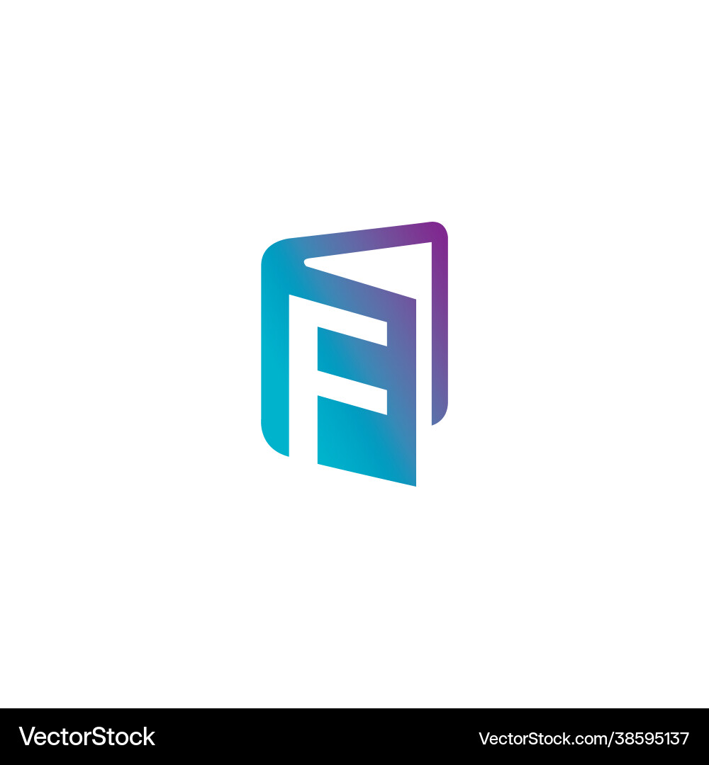 F book logo Royalty Free Vector Image - VectorStock