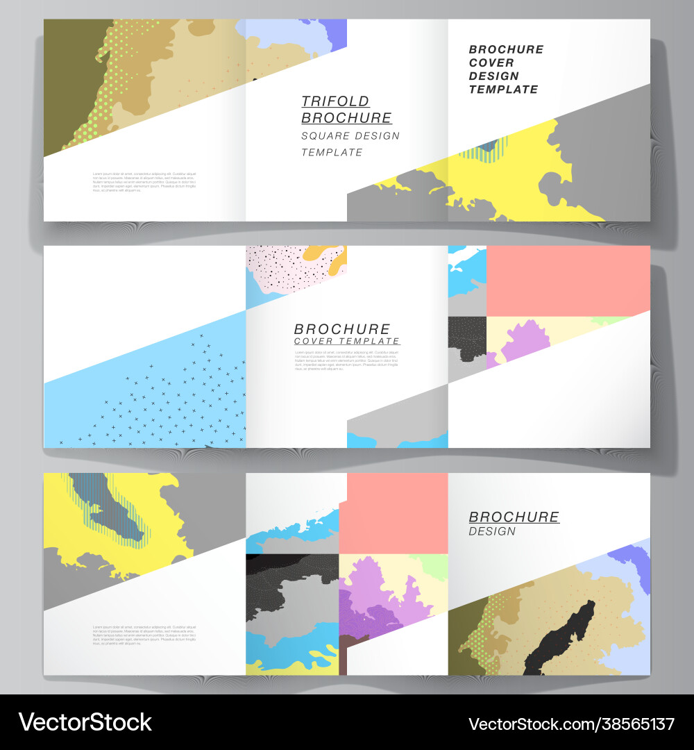 Layout square covers design templates Royalty Free Vector