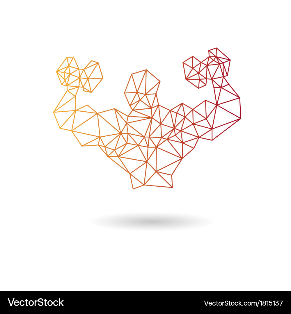 Muscle man abstract Royalty Free Vector Image - VectorStock