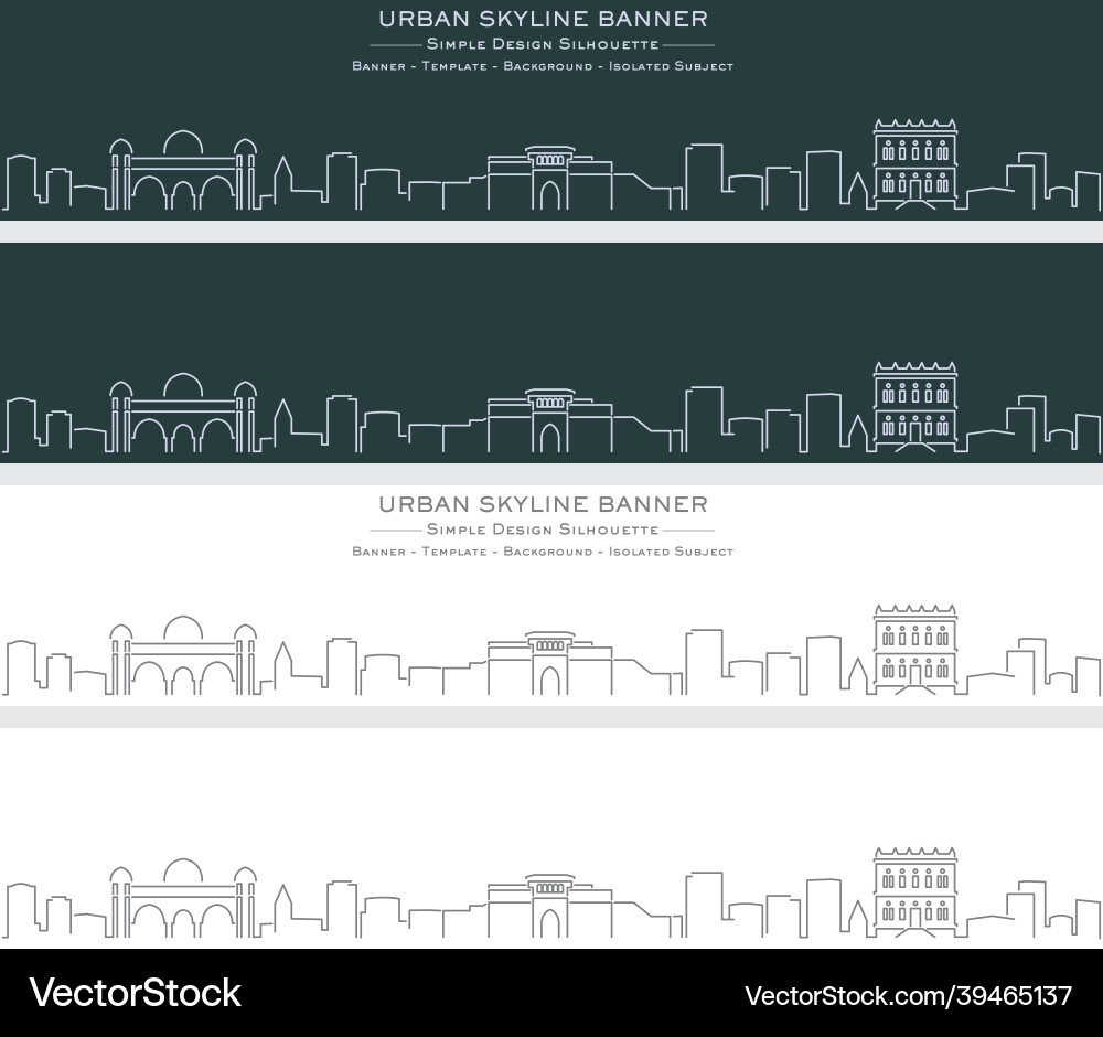 Pune single line skyline profile banner Royalty Free Vector
