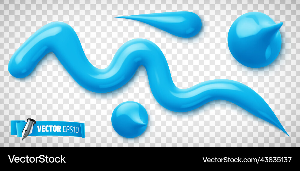 Realistic paint Royalty Free Vector Image - VectorStock