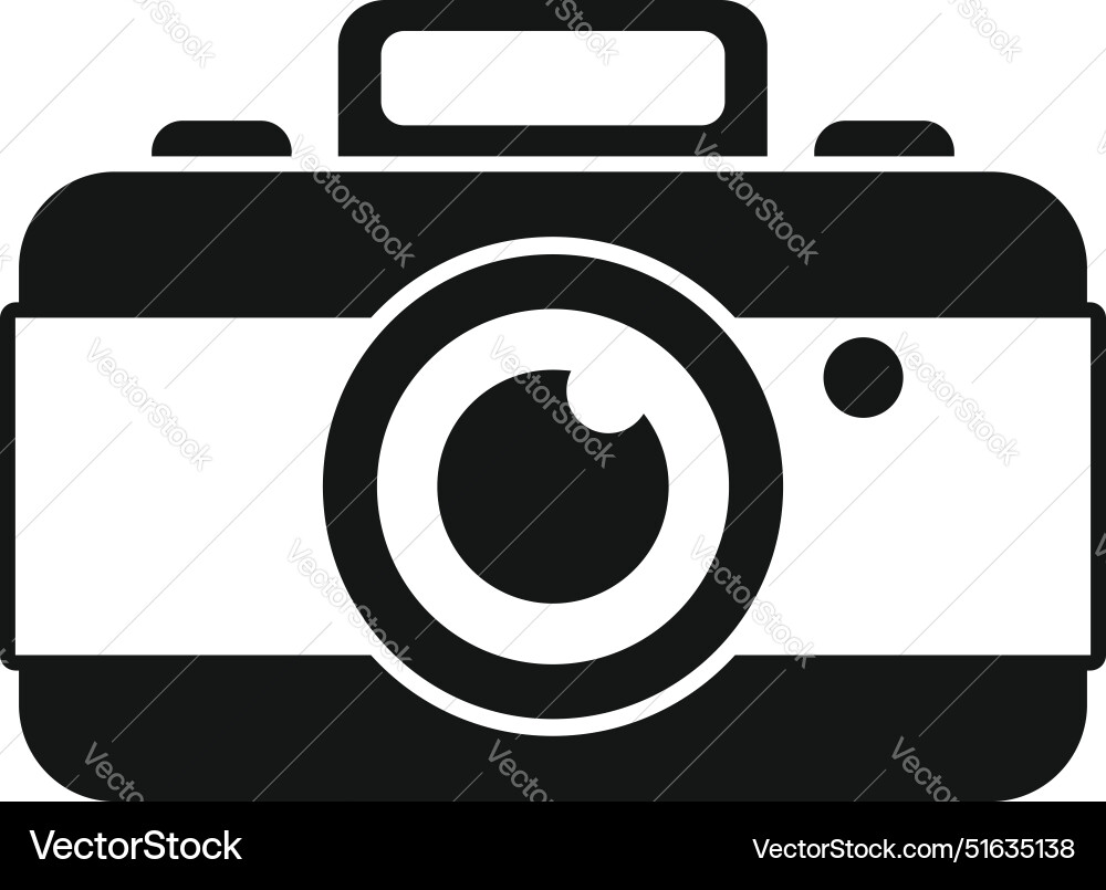 Black and white digital camera capturing memories Vector Image
