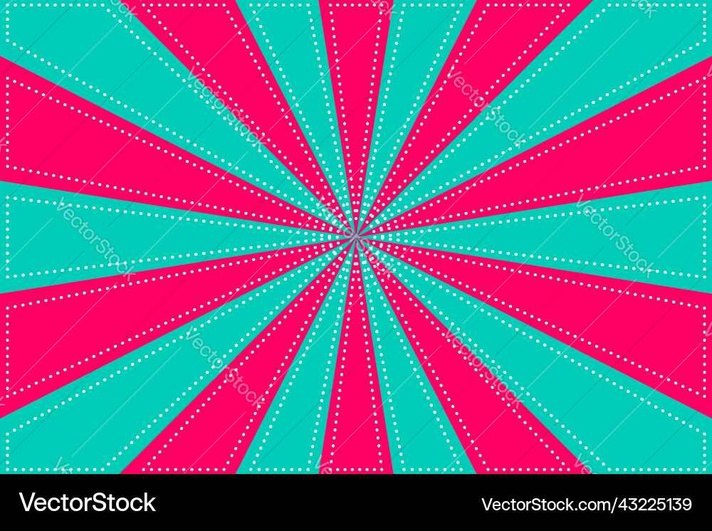 Red and white sunburst pattern background circus Vector Image