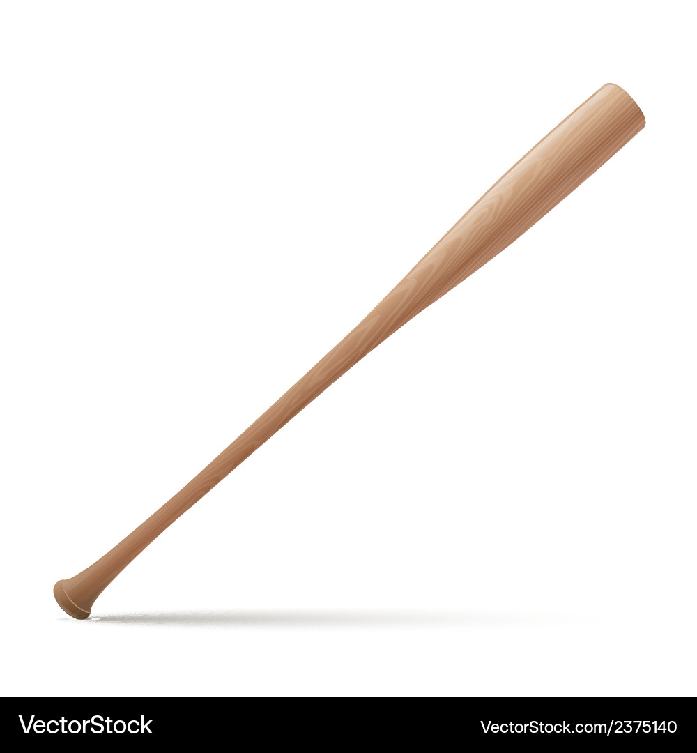 Baseball bat Royalty Free Vector Image - VectorStock
