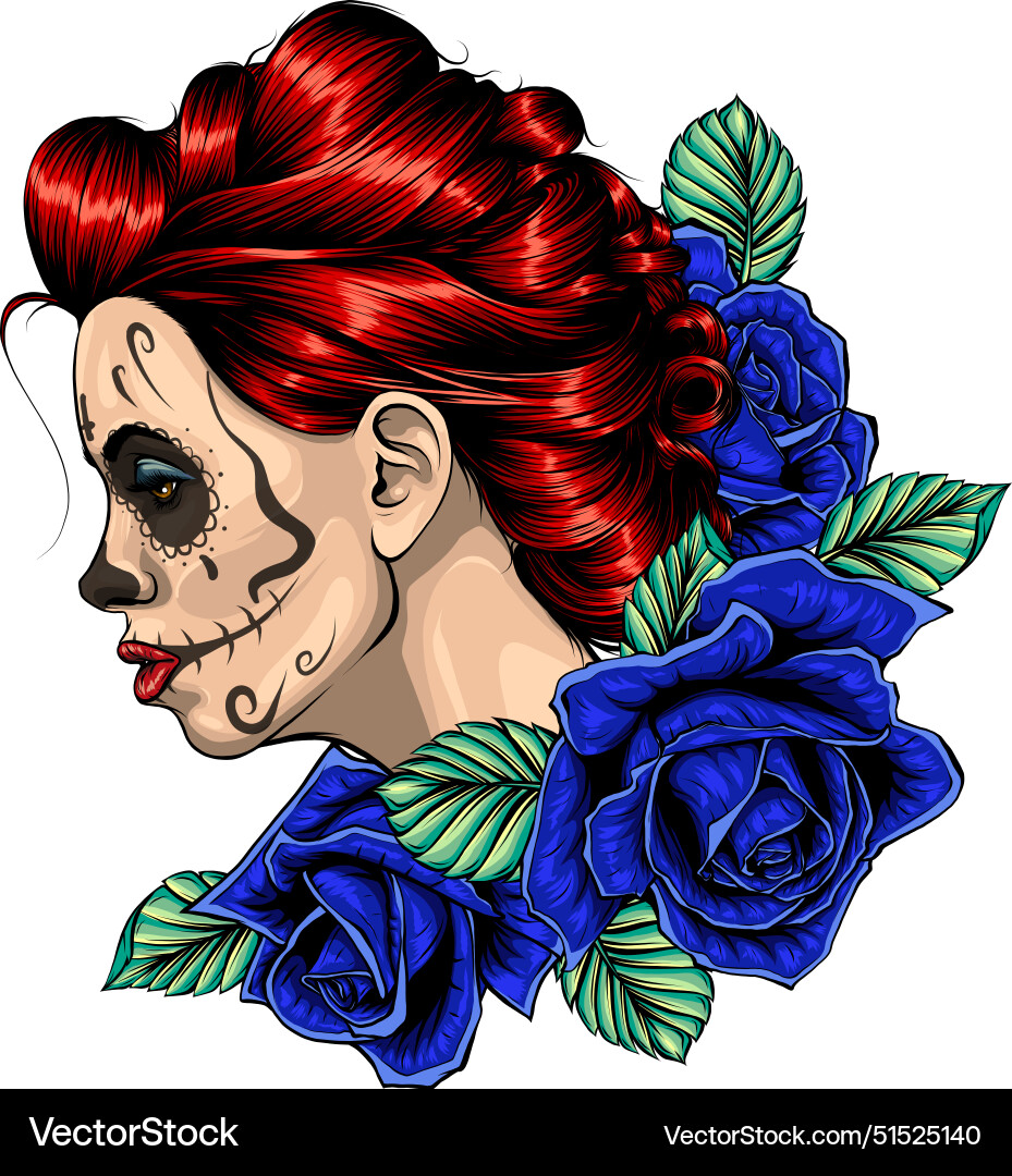 Draw of dead girl design Royalty Free Vector Image