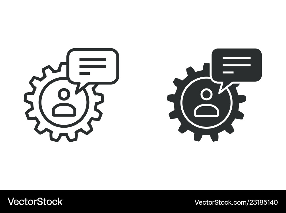 Management consulting icon for graphic Royalty Free Vector