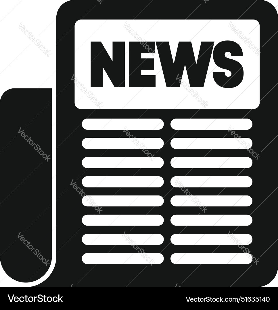 Newspaper front page presenting latest news Vector Image
