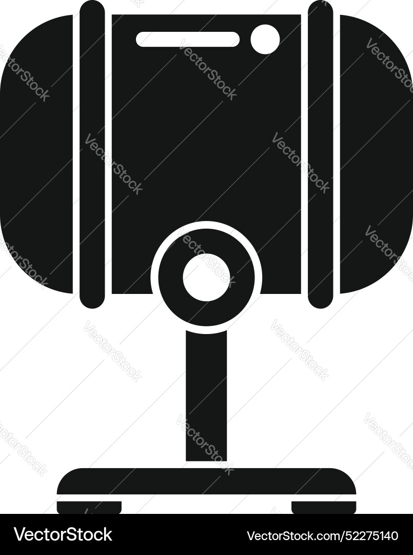 Professional microphone is ready for recording Vector Image