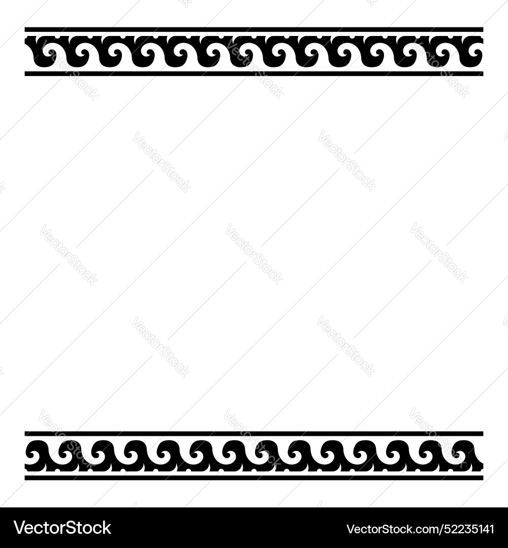 Hawaiian tribal ornaments design element Vector Image