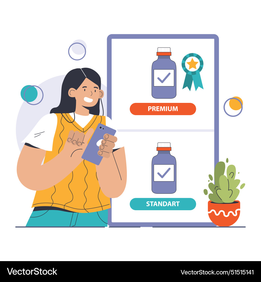 Product differentiation competitive Royalty Free Vector