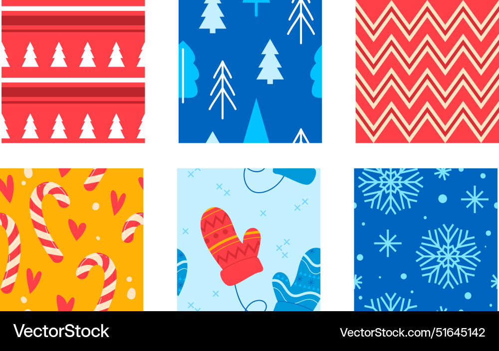 Red stripes white christmas tree holiday Vector Image