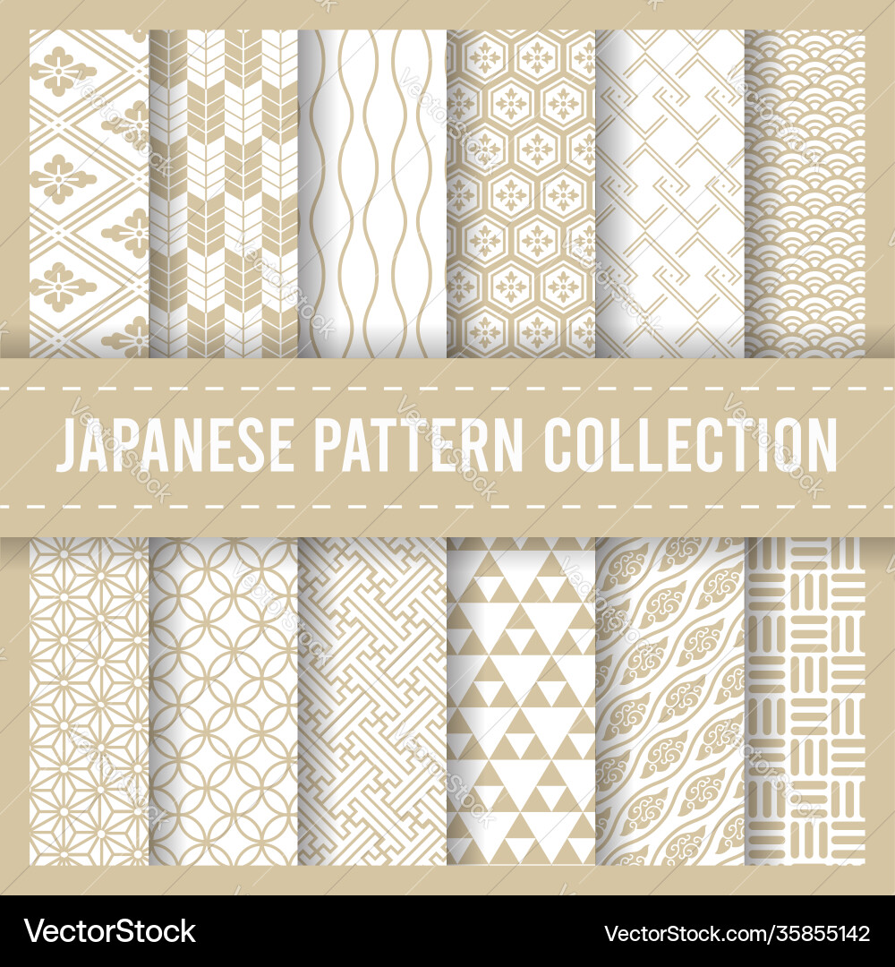 Seamless pattern background japanese print Vector Image
