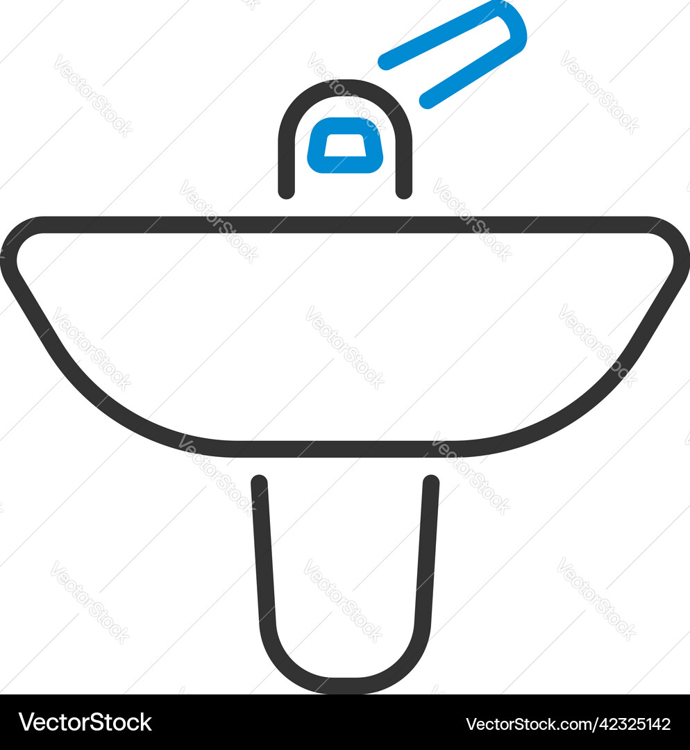 Wash basin icon Royalty Free Vector Image - VectorStock