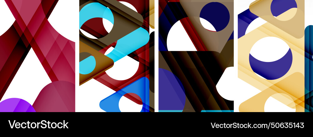 Abstract background set featuring captivating Vector Image