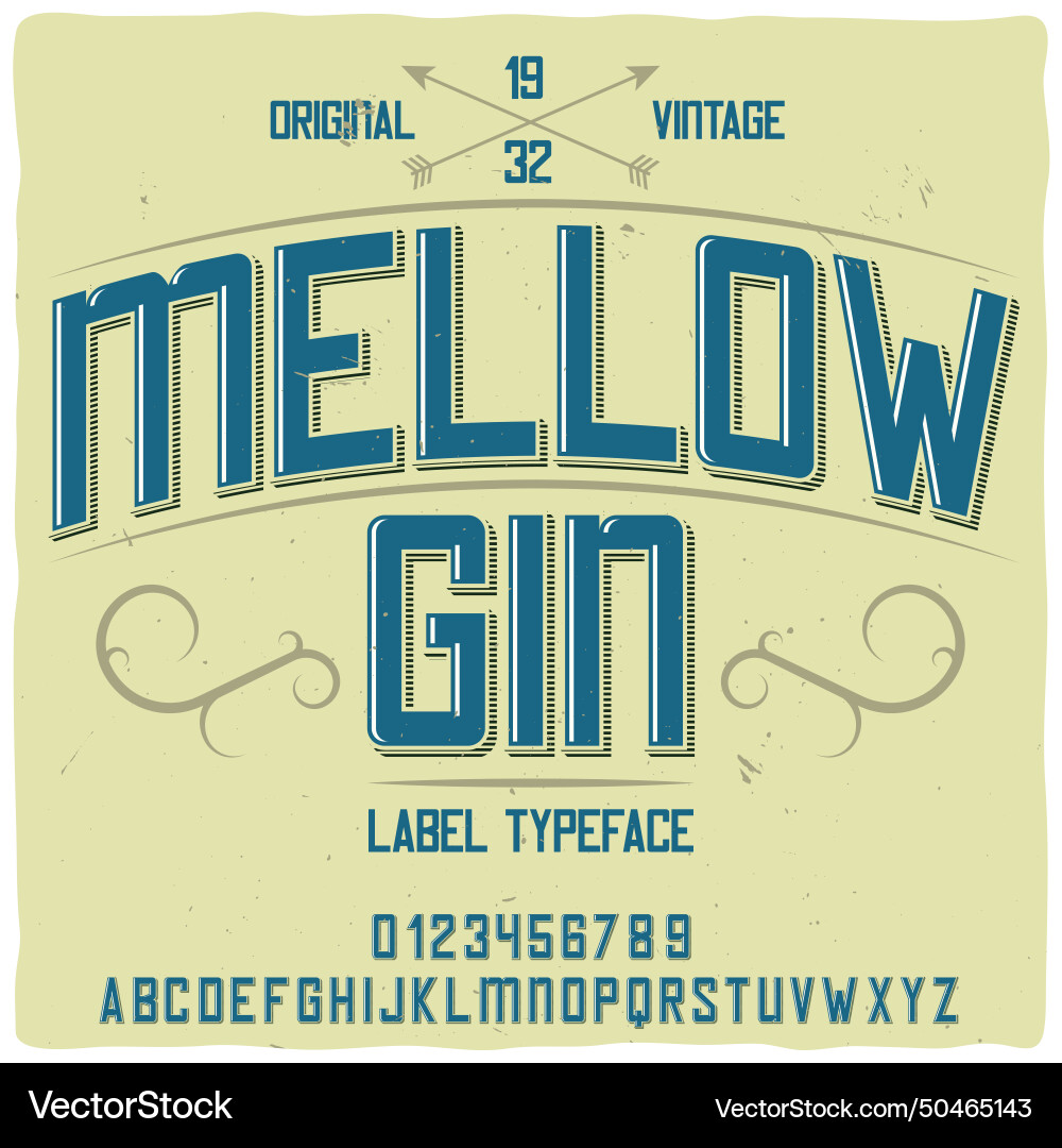 Good handcrafted font for any label design Vector Image