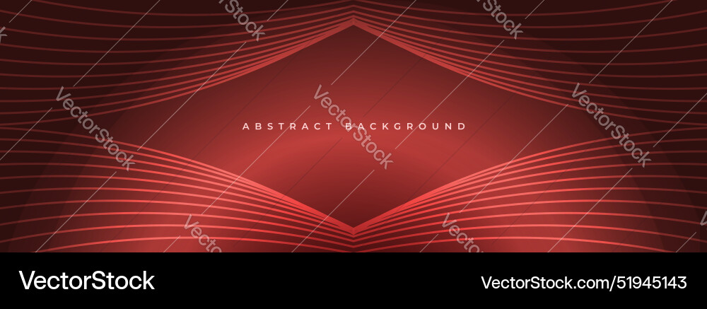 Red abstract geometric banner design background Vector Image