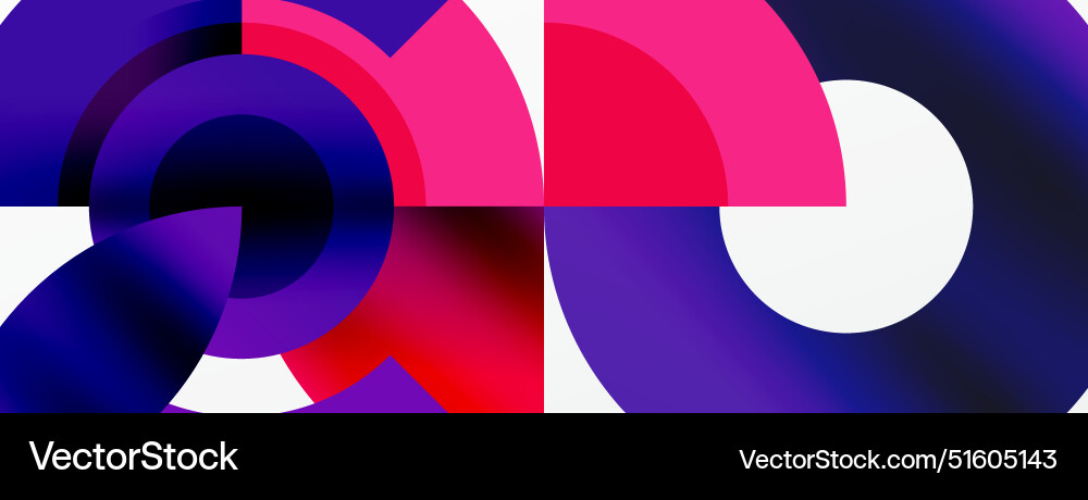 Trendy simple circle abstract background Vector Image