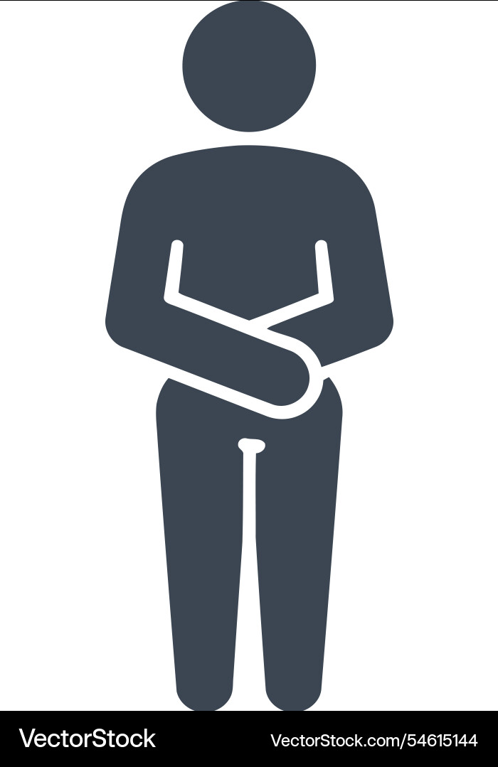 Standing confident person icon Royalty Free Vector Image