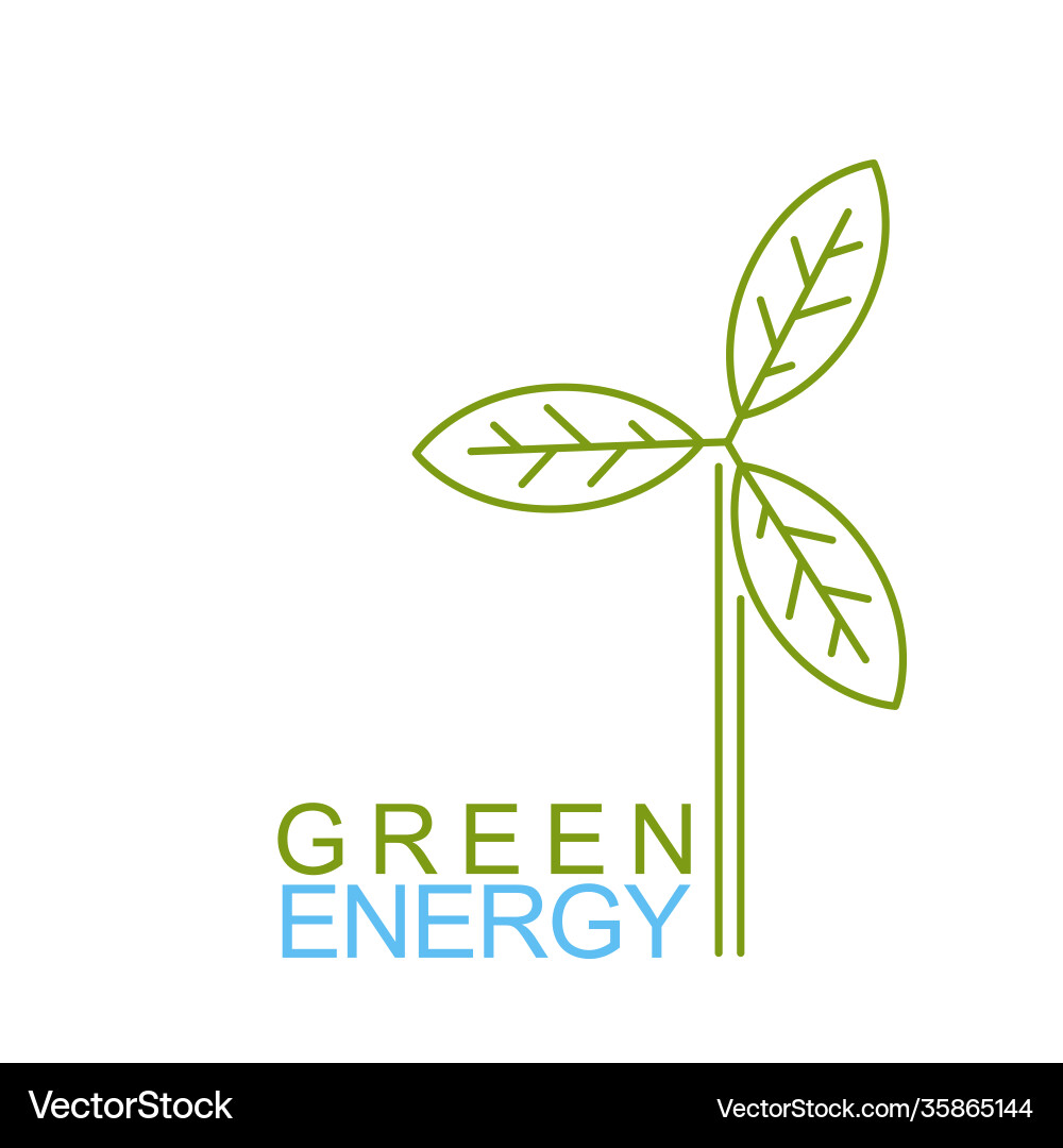 Wind energy logo Royalty Free Vector Image - VectorStock