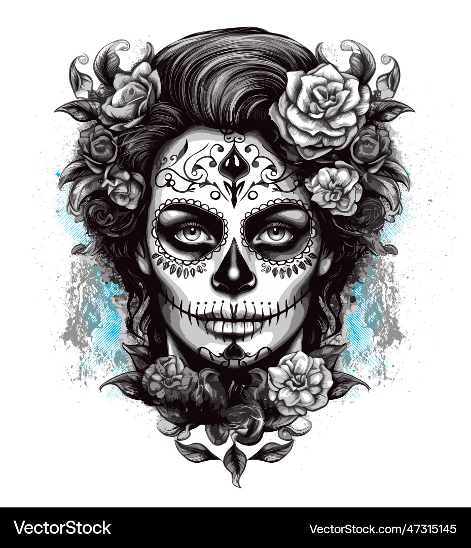 Free Dia De Muertos Vector Images (43)