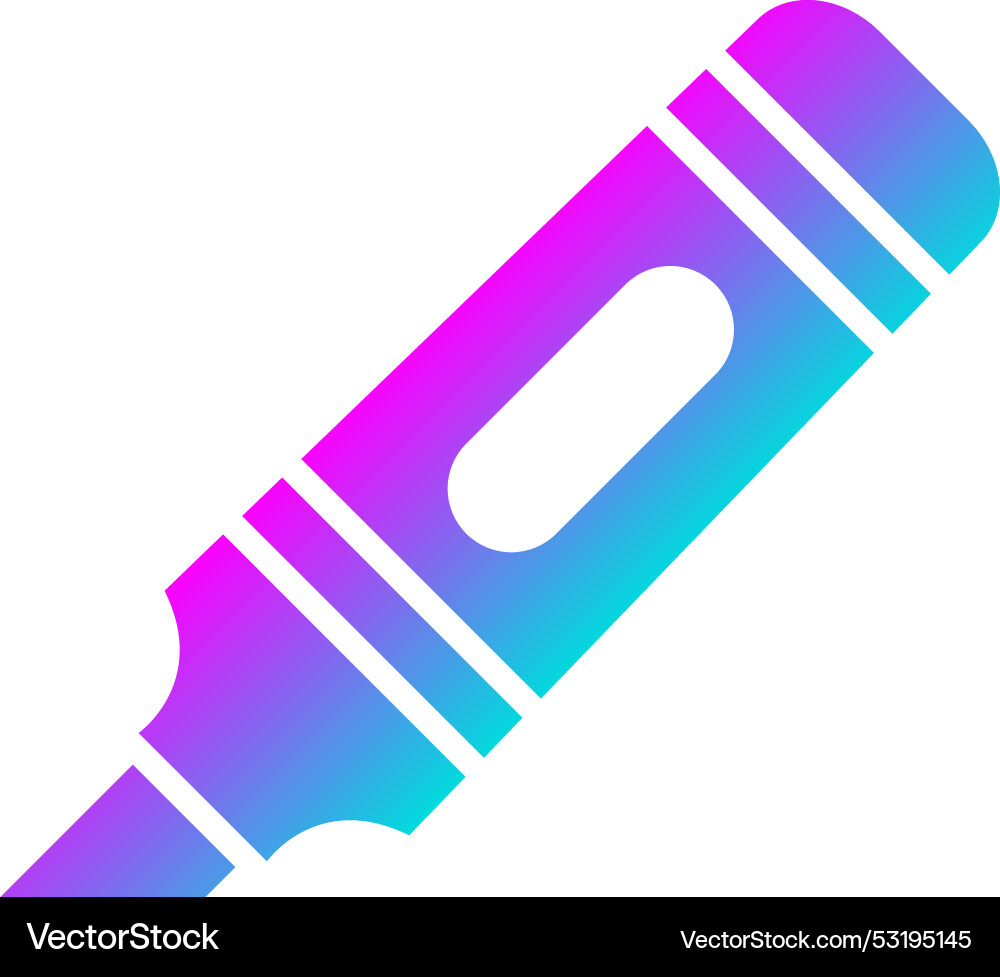 Highlighter icon design Royalty Free Vector Image