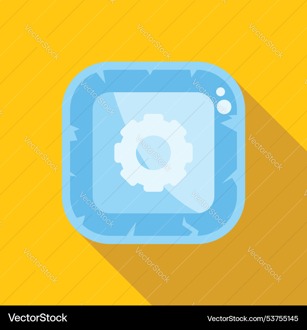Ice cold app icon showing a cog wheel for settings