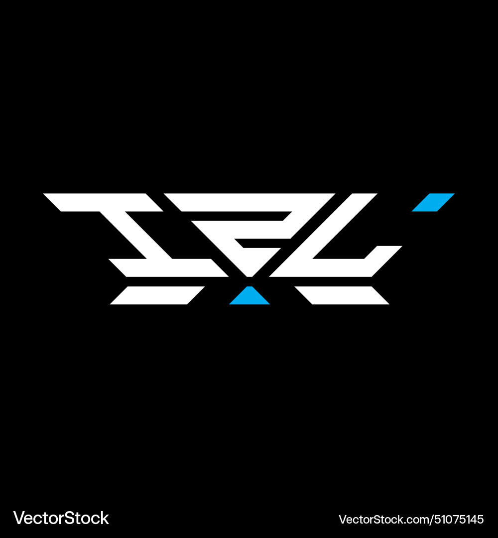 Izl letter logo design simple and modern Vector Image