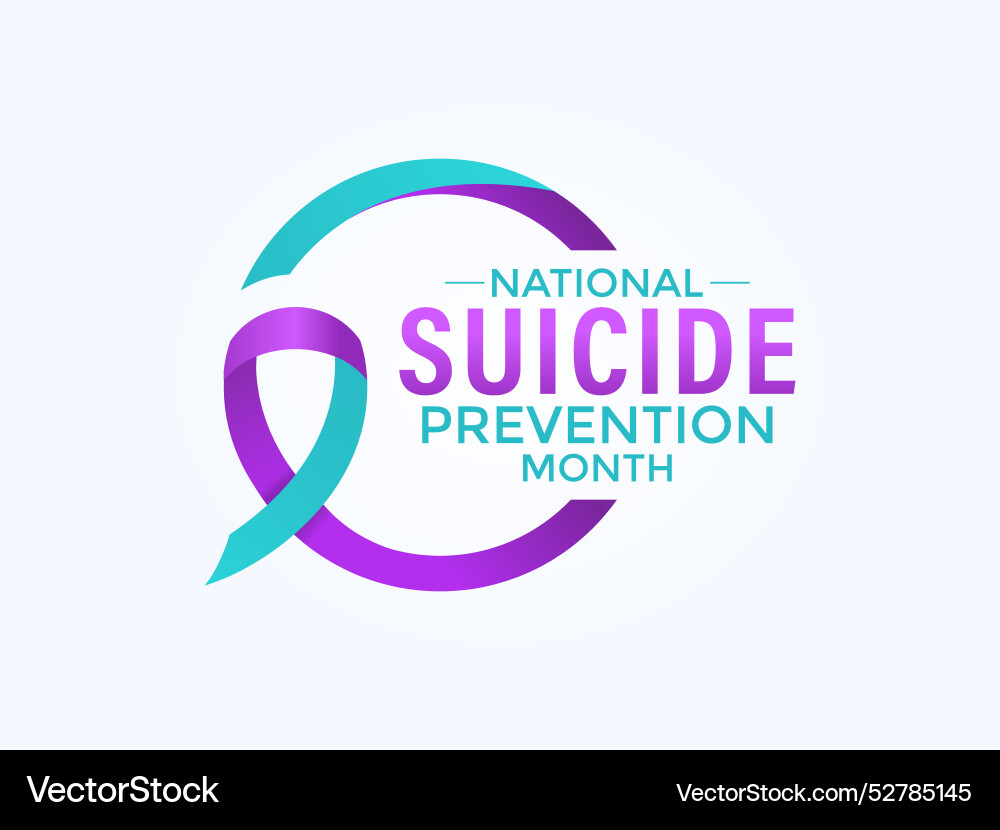 National suicide prevention month Royalty Free Vector Image