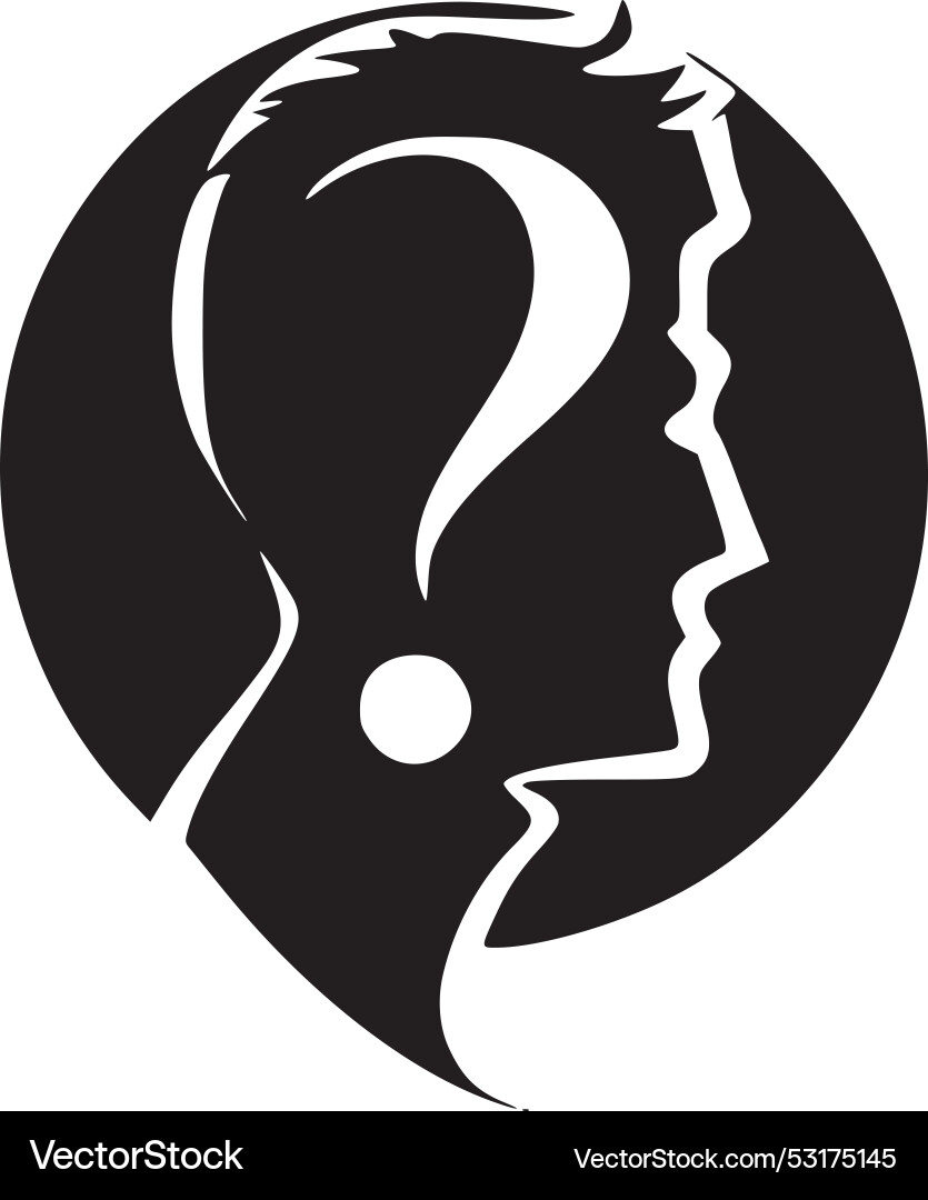 Question - high quality logo ideal for t-shirt Vector Image